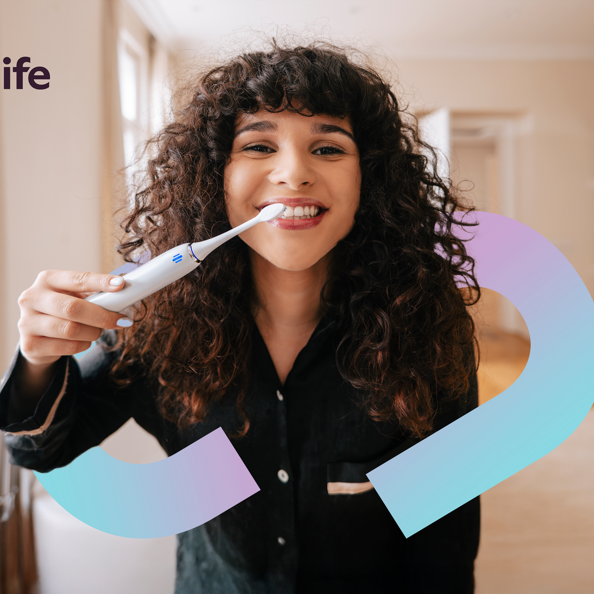 using electric toothbrush